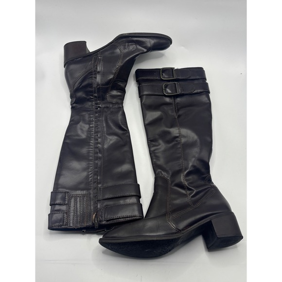 Naturalizer | Shoes | Naturalizer Dark Brown Leather Knee High Boots ...